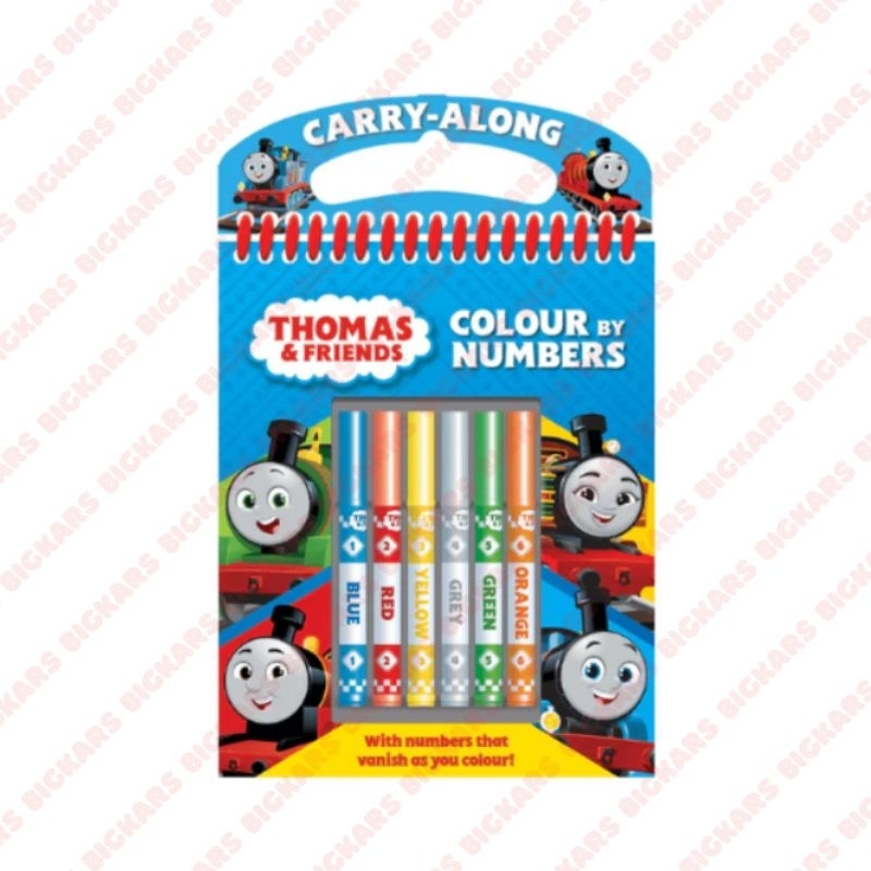 Thomas and Friends Color BY NUMBER ALL ENGINES GO Coloring Book Thomas ...