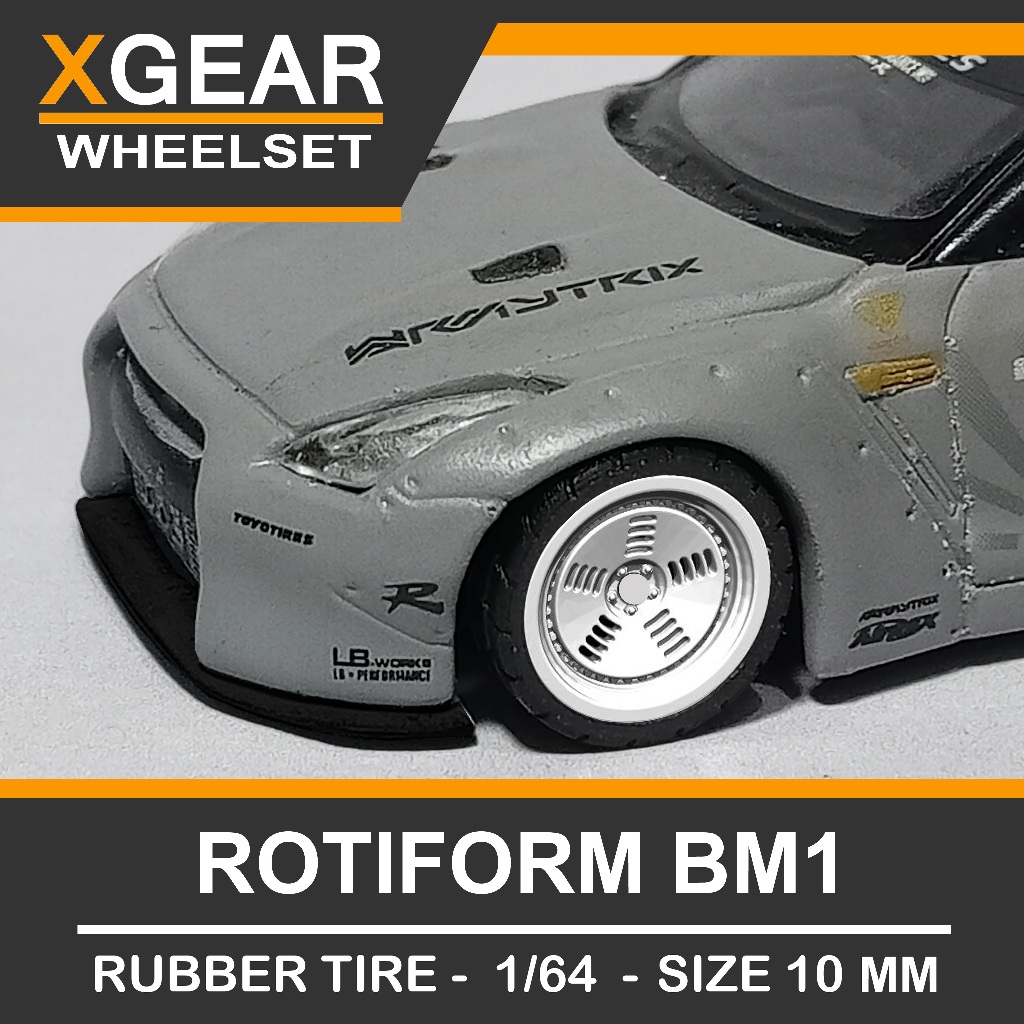 Hotwheels Rubber Tires diecast 1:64 MINIGT KAIDO Xgear Rims model ROTIFORM BM1 | Shopee Malaysia