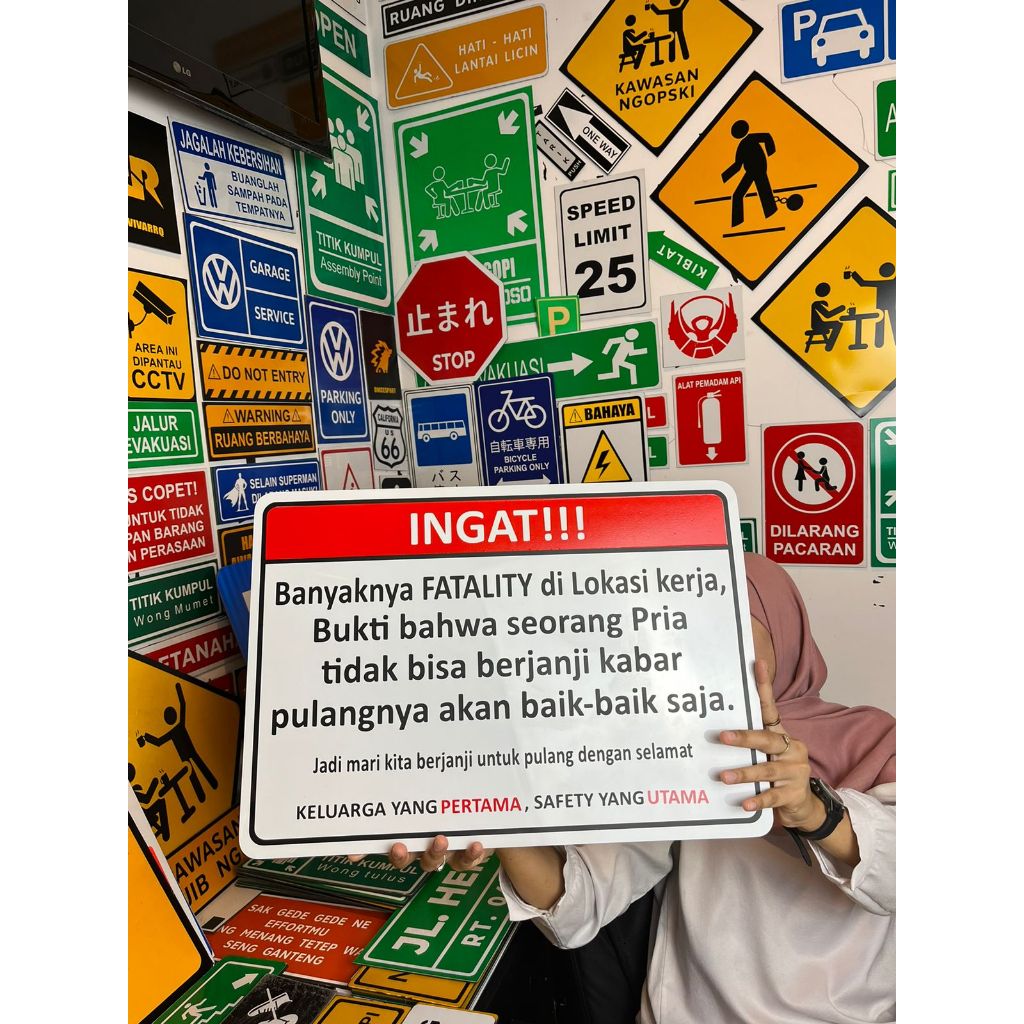 K3 Signs, Many FATALITY At Work 35 X 50 CM | Shopee Malaysia