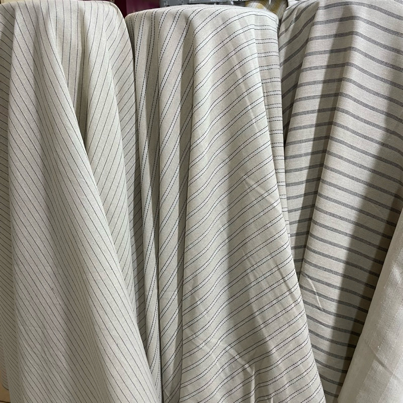 KATUN Blukut edition striped hemp cotton Linen fabric (price 0.5mtr ...