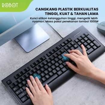 ROBOT RK20 Black USB Keyboard | Shopee Malaysia