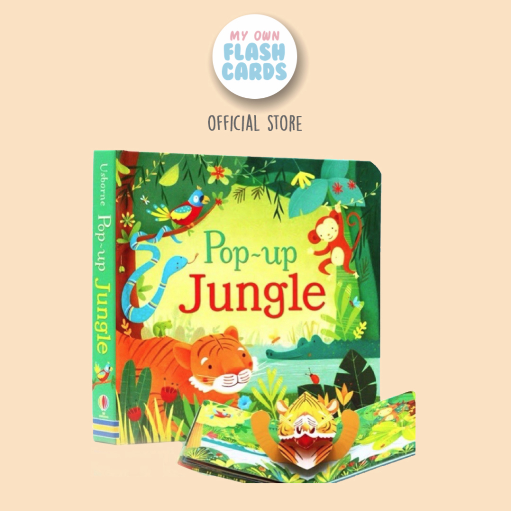 Jungle - 3D Embossed Book - Hard Cover Pop up Educational Book For ...