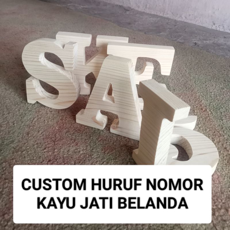 KAYU Custom WOODEN embossed letters 5-8-10CM | Shopee Malaysia