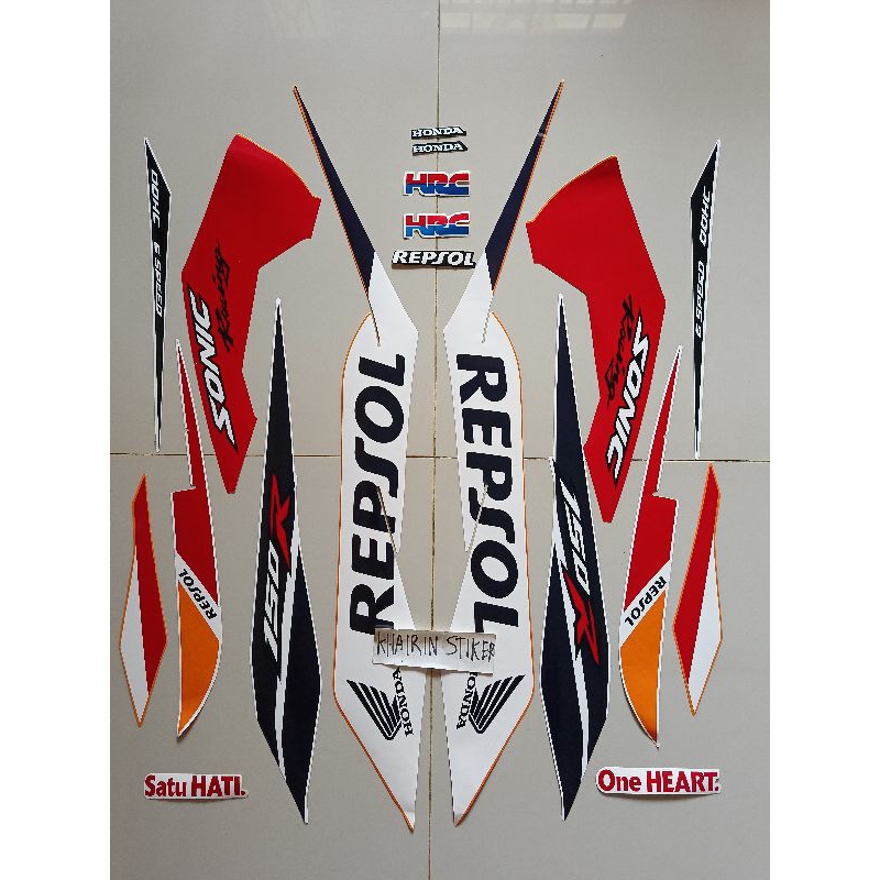 Honda Sonic Repsol sticker striping | Shopee Malaysia