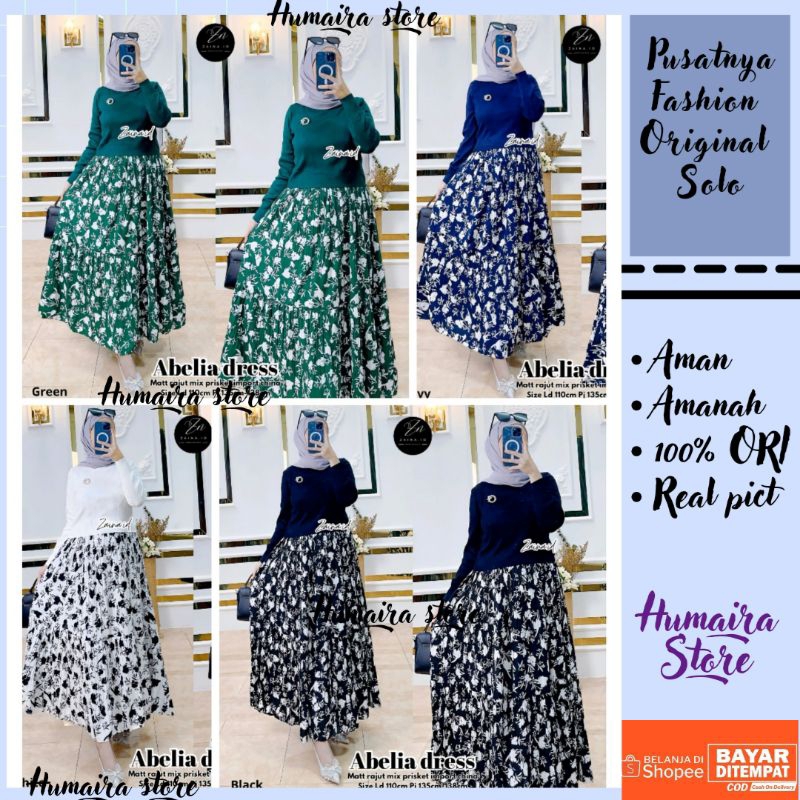 GAMIS BANGKOK PREMIUM NAVILA PITANIA RIANDRA MARCHIA ABELIA SALMA DRESS ...