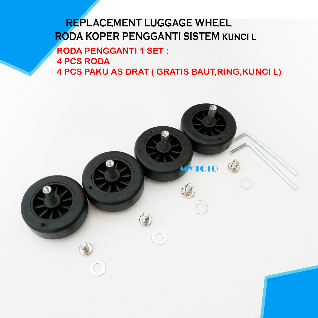 Single Suitcase Wheels | Diameter 48MM Replacement Suitcase Wheels ...