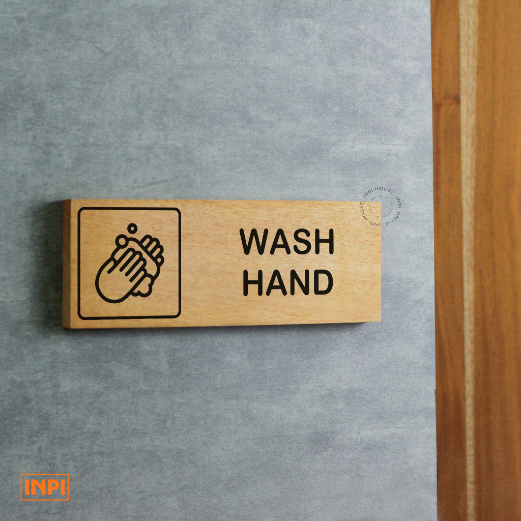 Wash hand signage - hand wash sign - wall sign - wash hand | Shopee ...