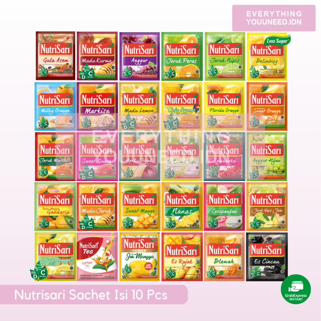 Nutrisari Sachet Powder 1 Pack Contains 10 Pcs | Shopee Malaysia