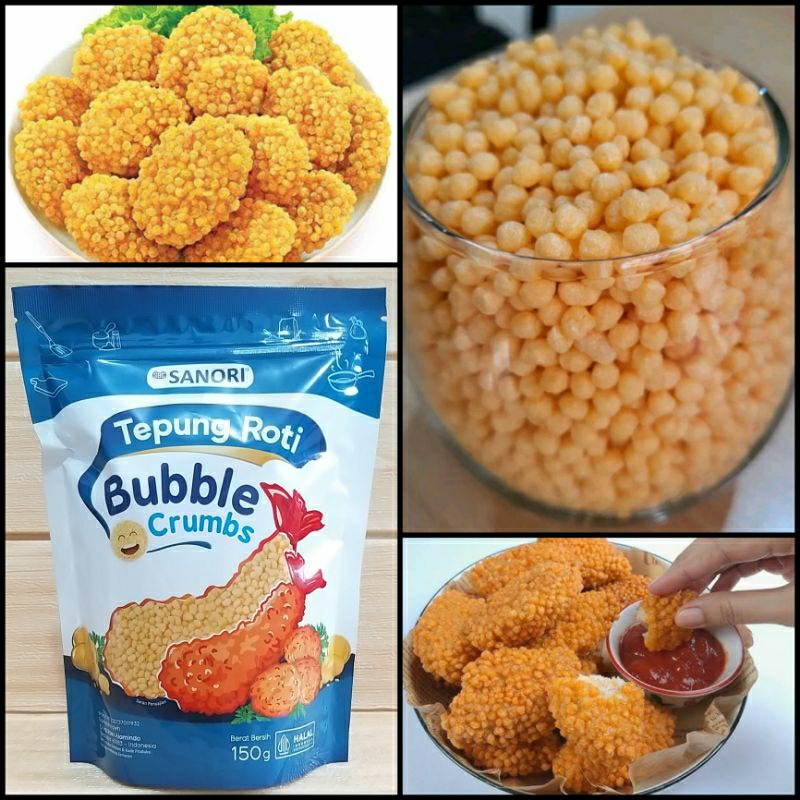 Sanori Bubble Crumbs 150gr Fresh Pack Packaging / Nugget Bread Flour ...