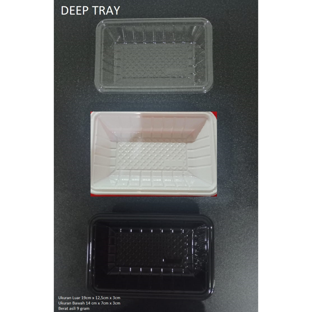 Mika Plastic Vegetable Tray / Multi-Purpose Thick Deep Tray Contains 50 ...