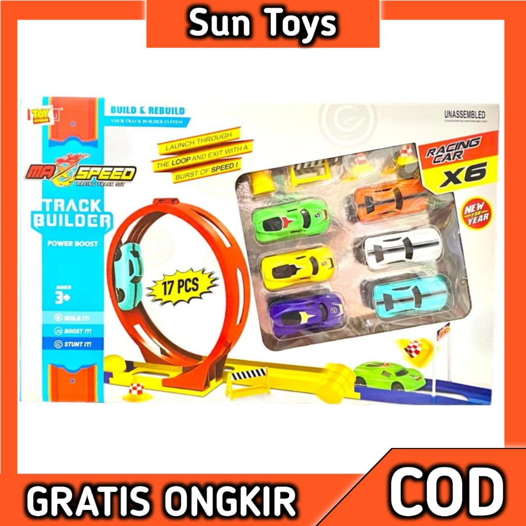 LOOP TRACK BUILDER CAR DIY maxspeed Racing Track CAR Toy - Boys Toy CAR ...