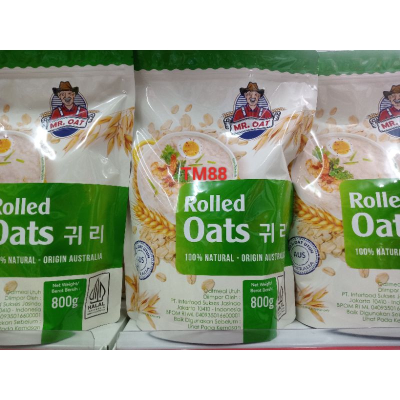 WHOLE OATMEAL MR OAT/MR OAT ROLLED OATS NARAYA 800 GRAM | Shopee Malaysia