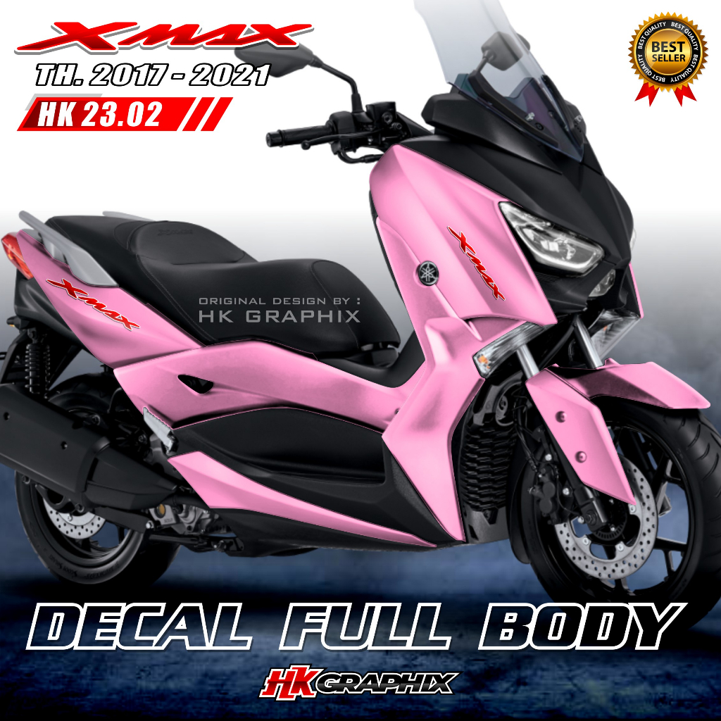 Decal Sticker Yamaha XMAX Old Lama Full Body 2017 2018 2019 2020 2021 Motif Polos HK Graphix 23. ...