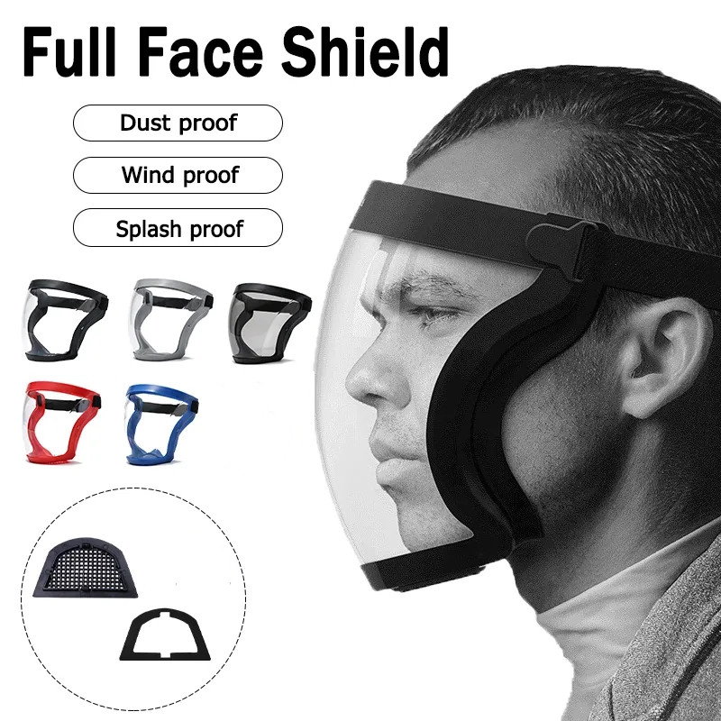 UV400 Mask FACE SHIELD Sunscreen Motorcycle Mask Outdoor Riding Dust ...
