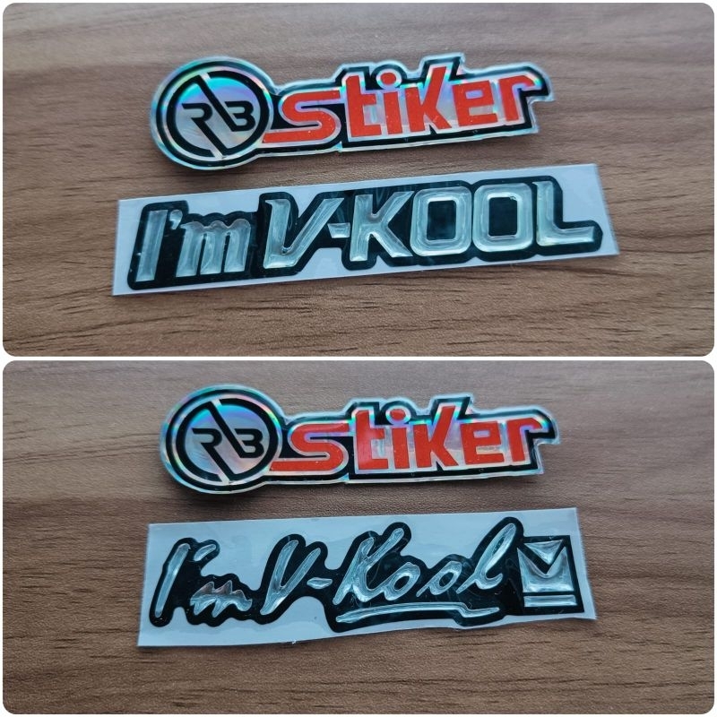 Im V KOOL emblem Sticker 3D embossed I'm V-KOOL emblem | Shopee Malaysia