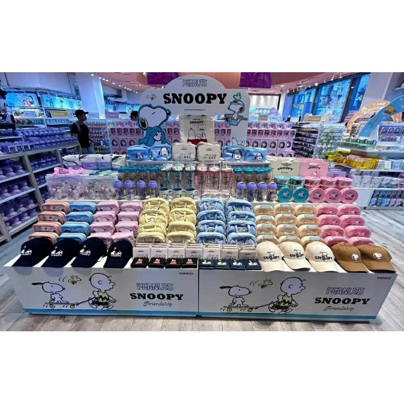 Miniso x snoopy peanuts limited/Folding Wallet/Character Bag/bento/Doll ...