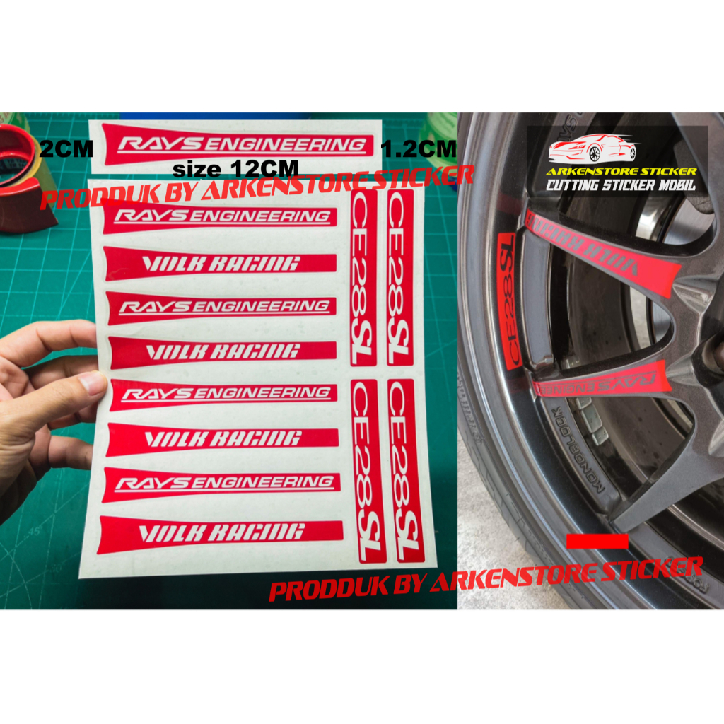 Racing RAYS VOLK STICKER VELK RACING CE28 SL ALL CARS VELK STICKER ...