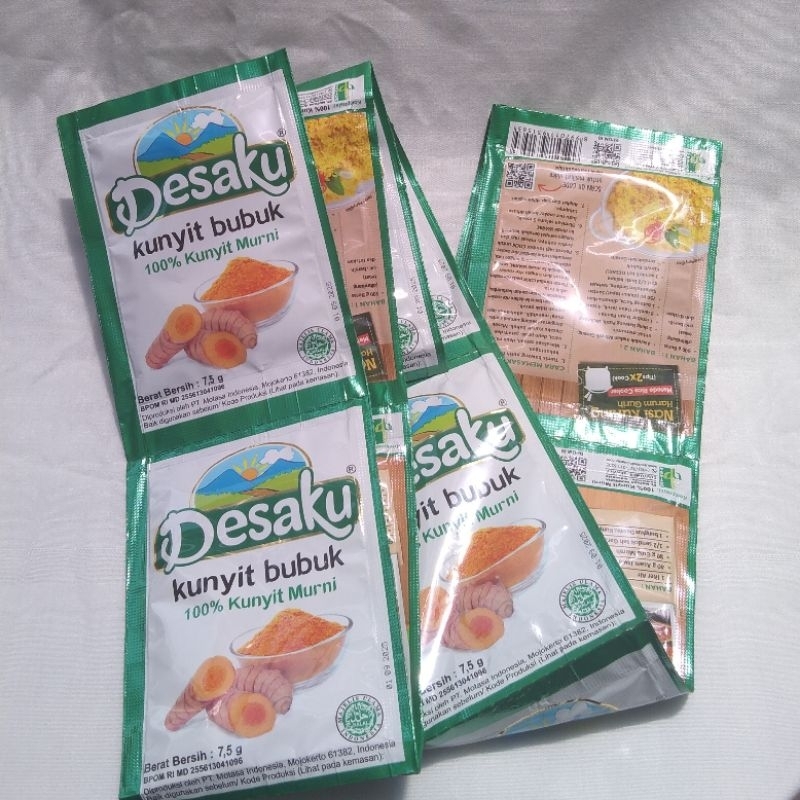 DESAKU TURMERIC POWDER SACHET (1 PLAN CONTAINS 12 SACHETS) | Shopee ...