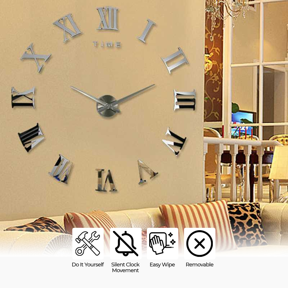 Diy Large Wall Clock Giant Wall Clock 90-100cm - DIY-106 | Shopee Malaysia