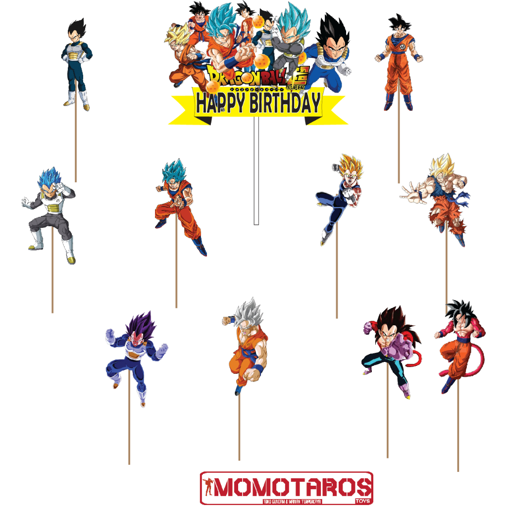 Dragon Ball Duo Songoku Vegeta cake Topper set | Shopee Malaysia
