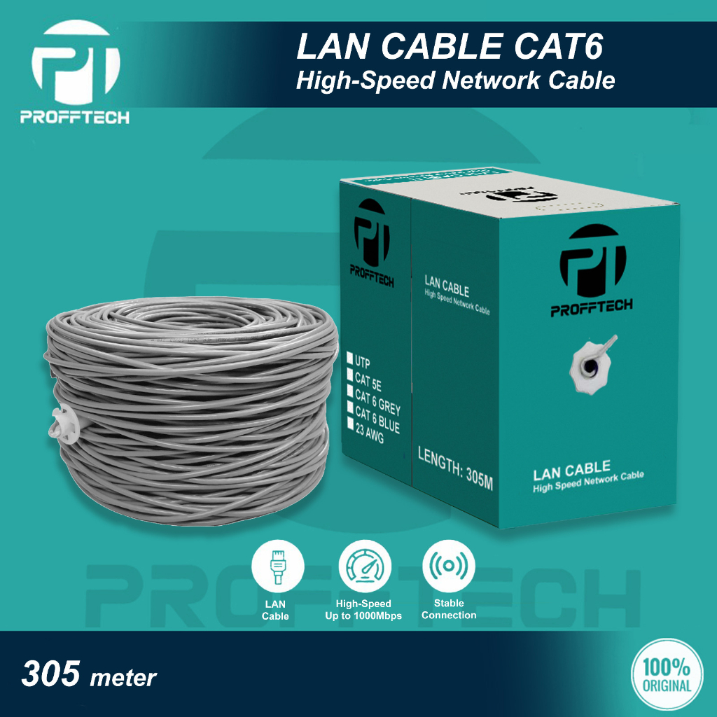 Cat 6e UTP LAN Cable. 305 Meters.Cat 6 cat6e | Shopee Malaysia