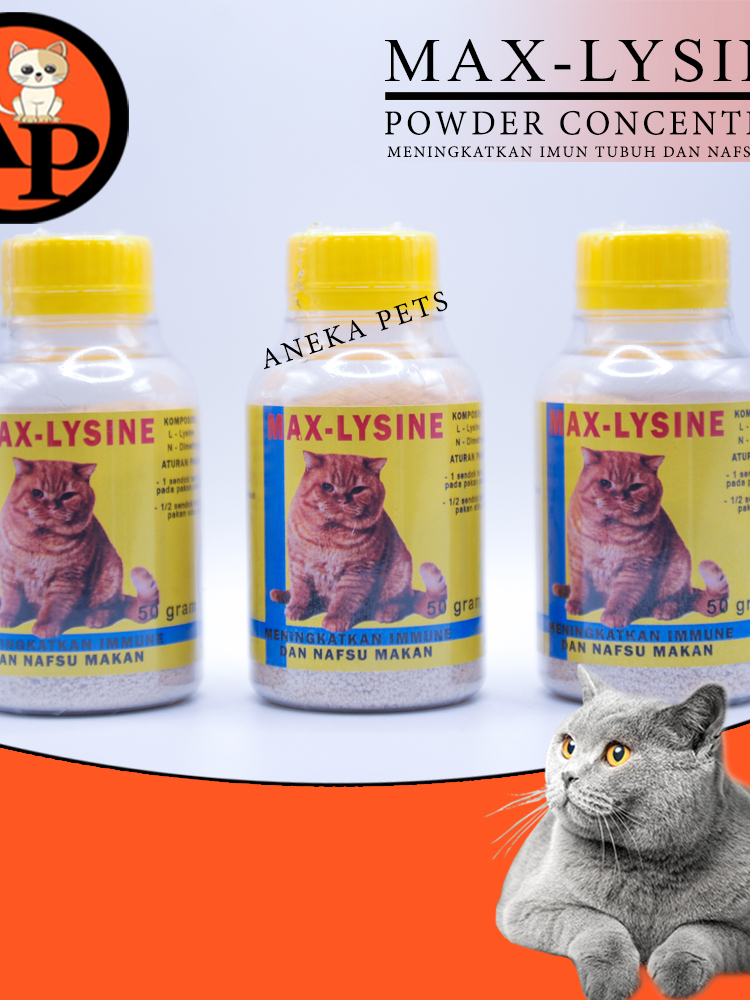 Max Lysine Cat 50gr Cat Vitamins And Supplements | Shopee Malaysia