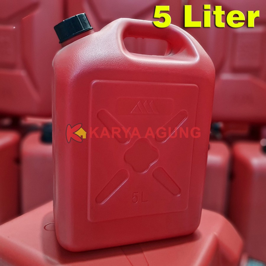 5 Liter HDPE Plastic Jerry Cans / Jerrycan Jirigen Jerry Cans Cerigen ...