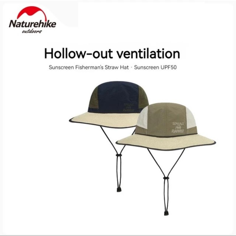 Topi NATUREHIKE CYY2321LA011 HAT BRIM SUN PROTECTION CAP MEETING ...
