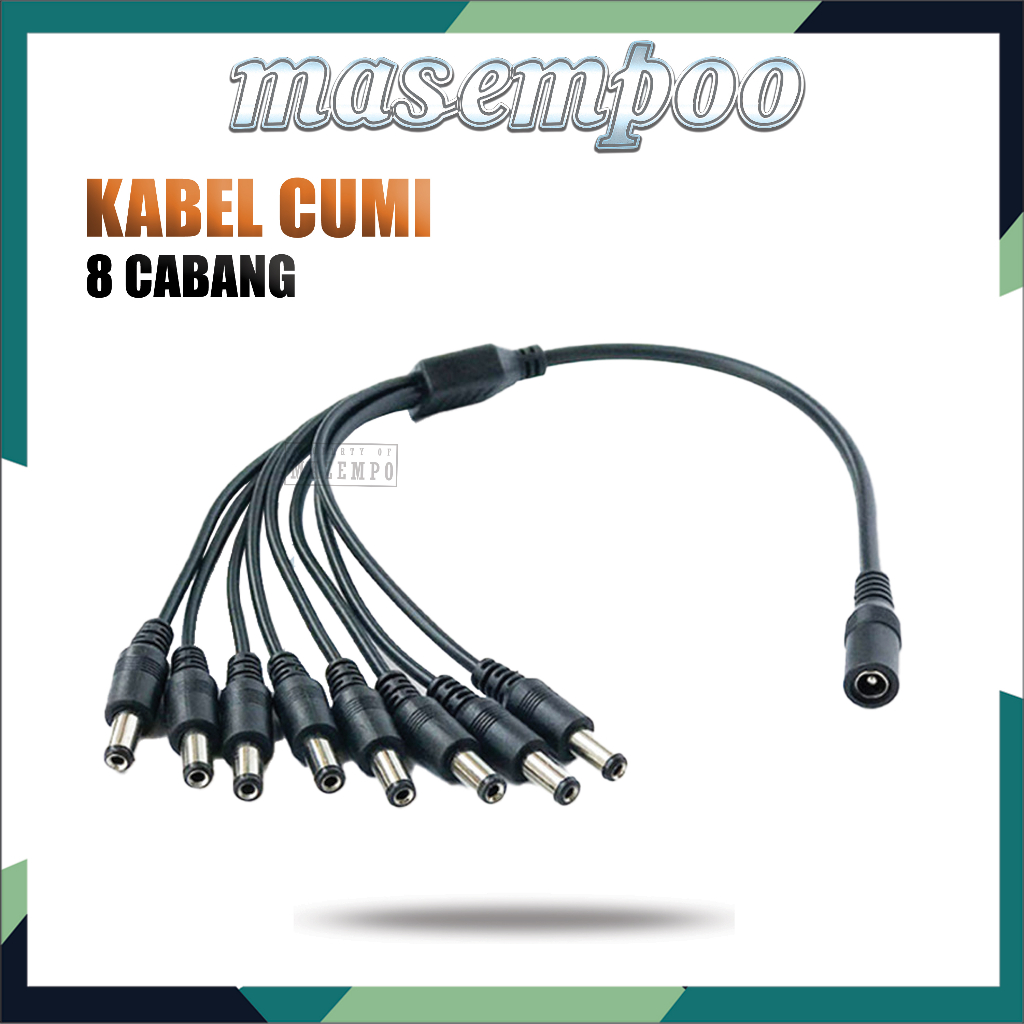 8 Prong Squid Cable DC CCTV DVR Adapter | Shopee Malaysia