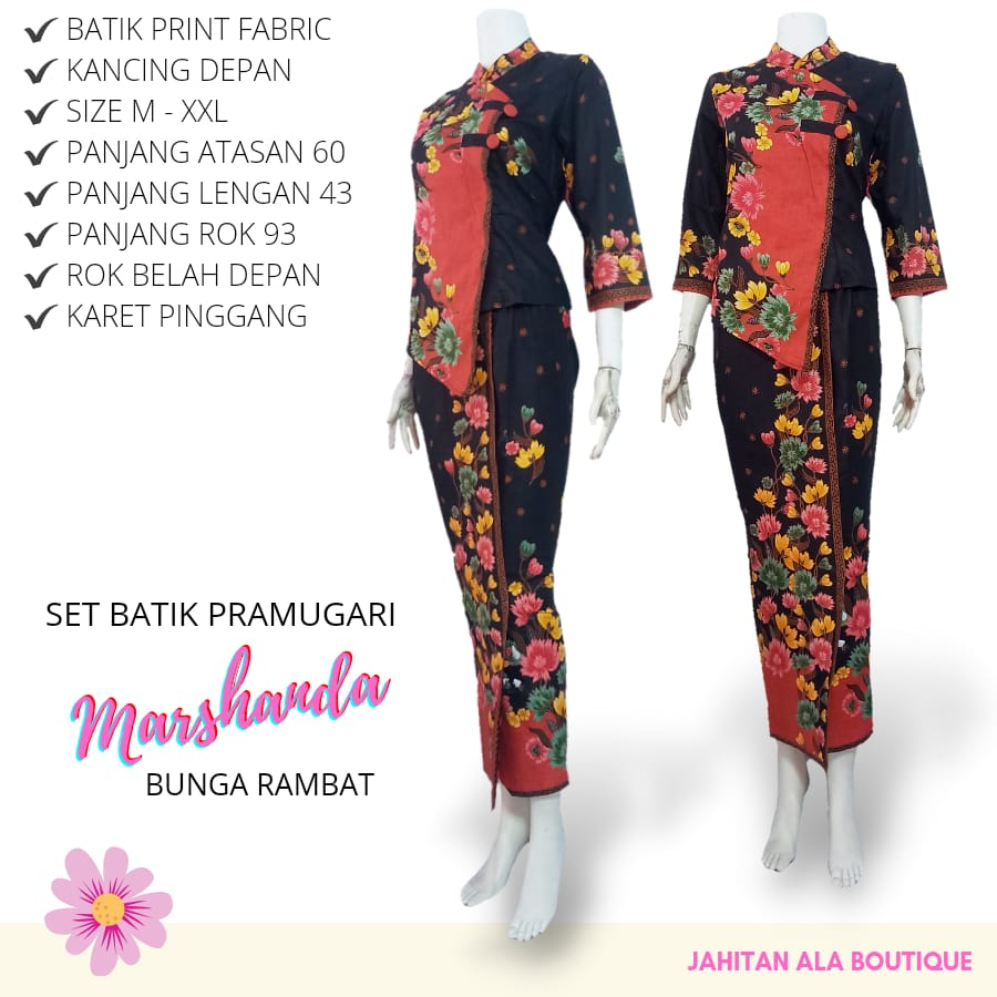 Marshanda - Stewardess Batik Kebaya Suit Chinese Clothing Set, School ...