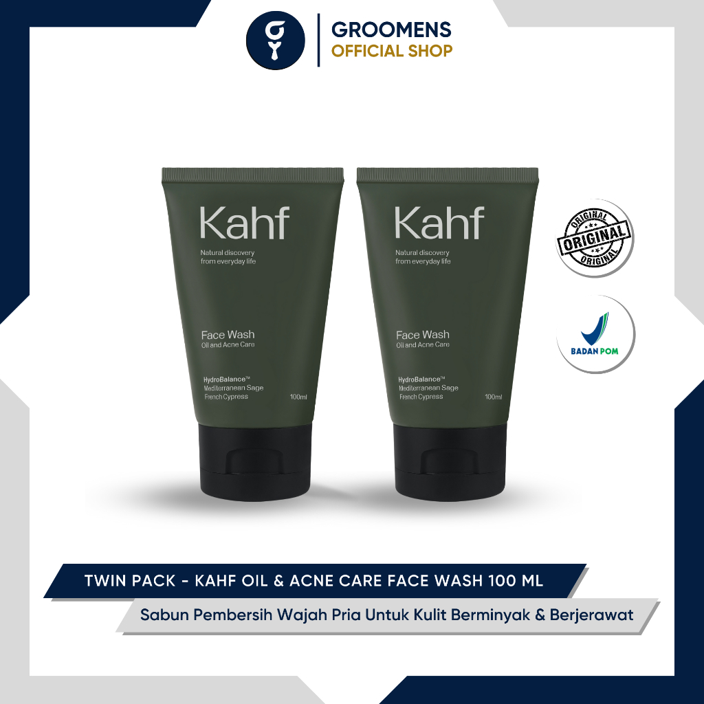 Kahf Oil and Acne Care Face Wash 100ml - Twin Pack (2Pcs) | Shopee Malaysia