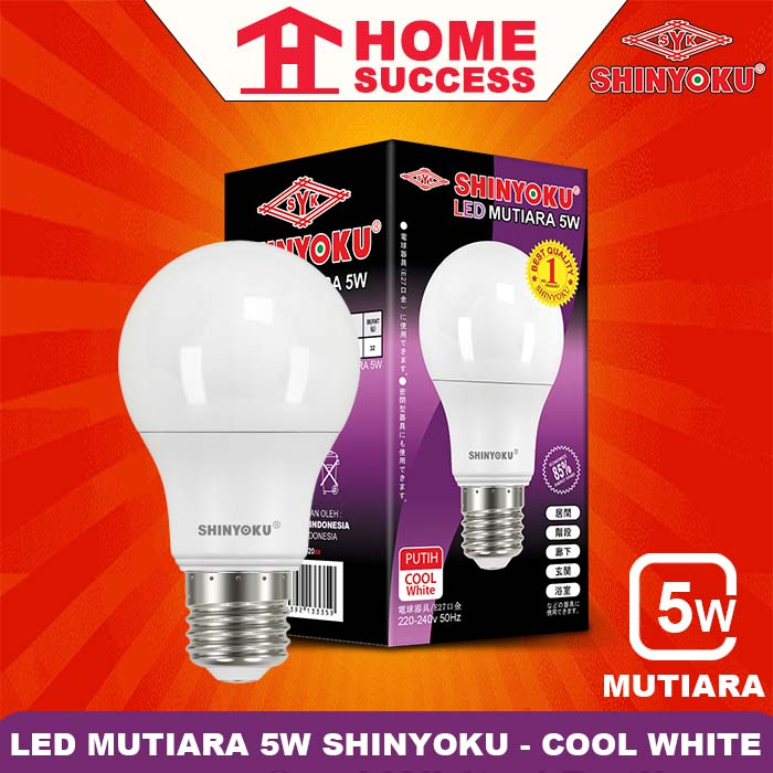 PUTIH White Shinyoku 5w Pearl LED Lamp (1 Year Official Guarantee) / 5 ...