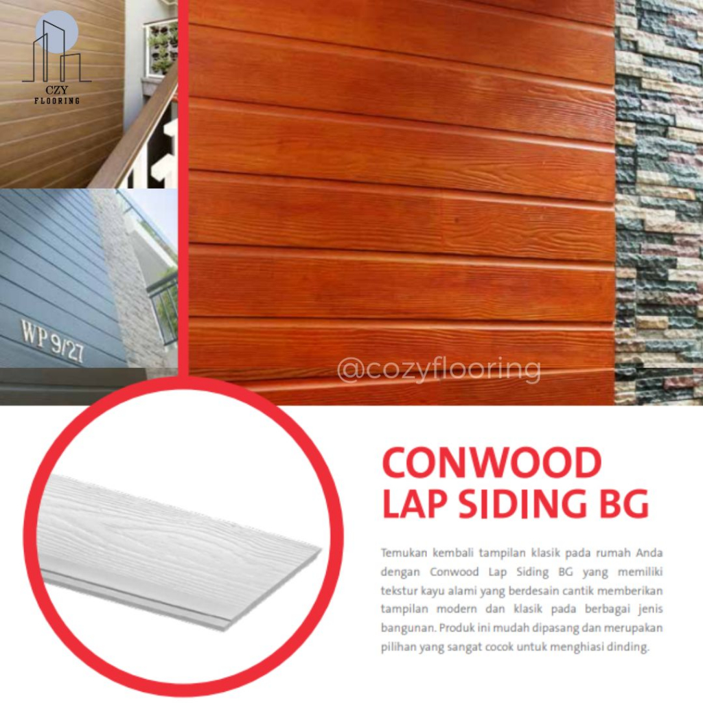 KAYU Conwood Lap Siding BG Wood Texture | Shopee Malaysia