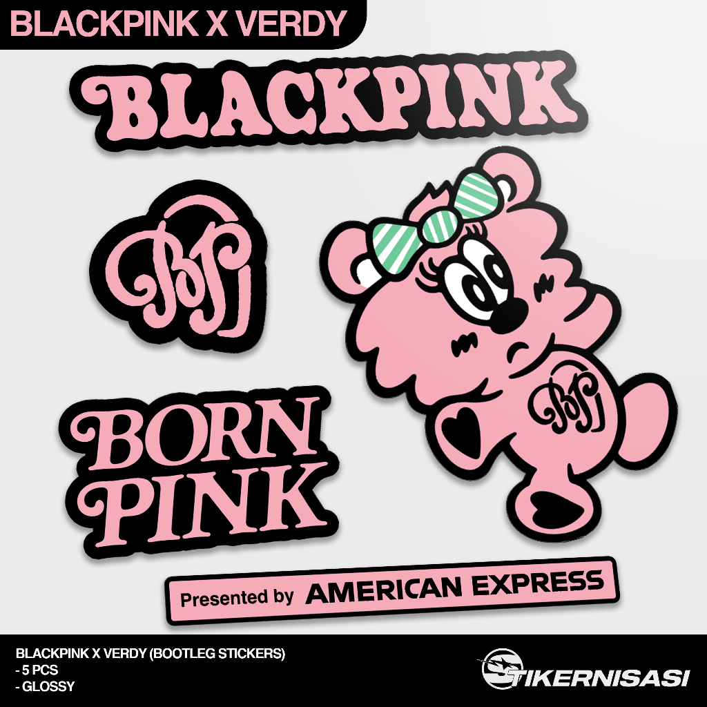 Blackpink X VERDY PACK sticker | Shopee Malaysia