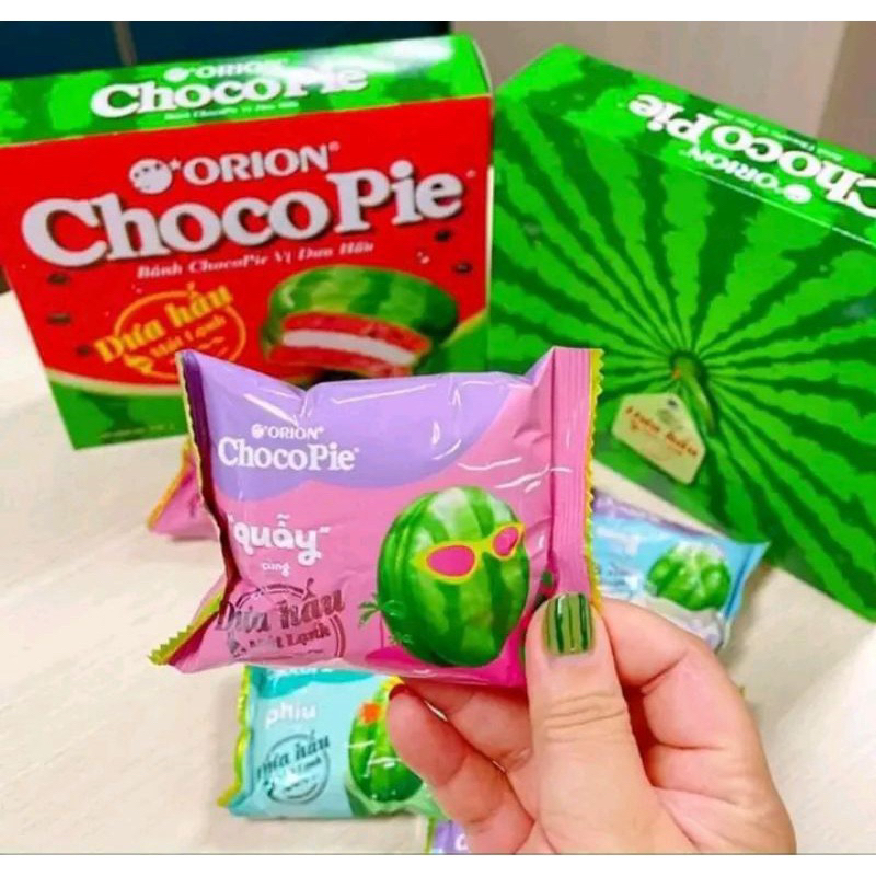 Retail VIETNAM SNACK ORION CHOCO PIE Watermelon 1 Pack | Shopee Malaysia