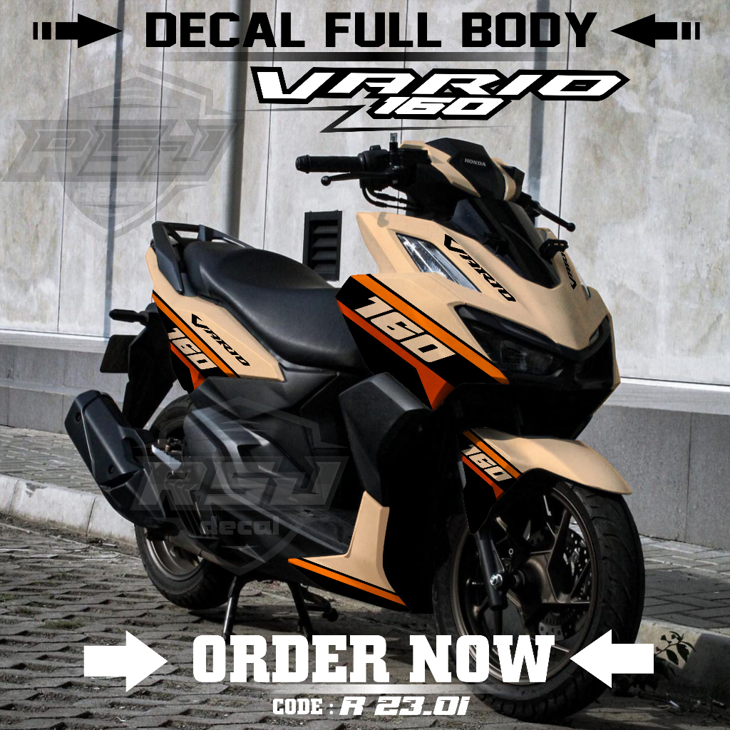 Honda Vario New 160 Fullbody 2022 Decal Sticker - All New Vario 160 ...