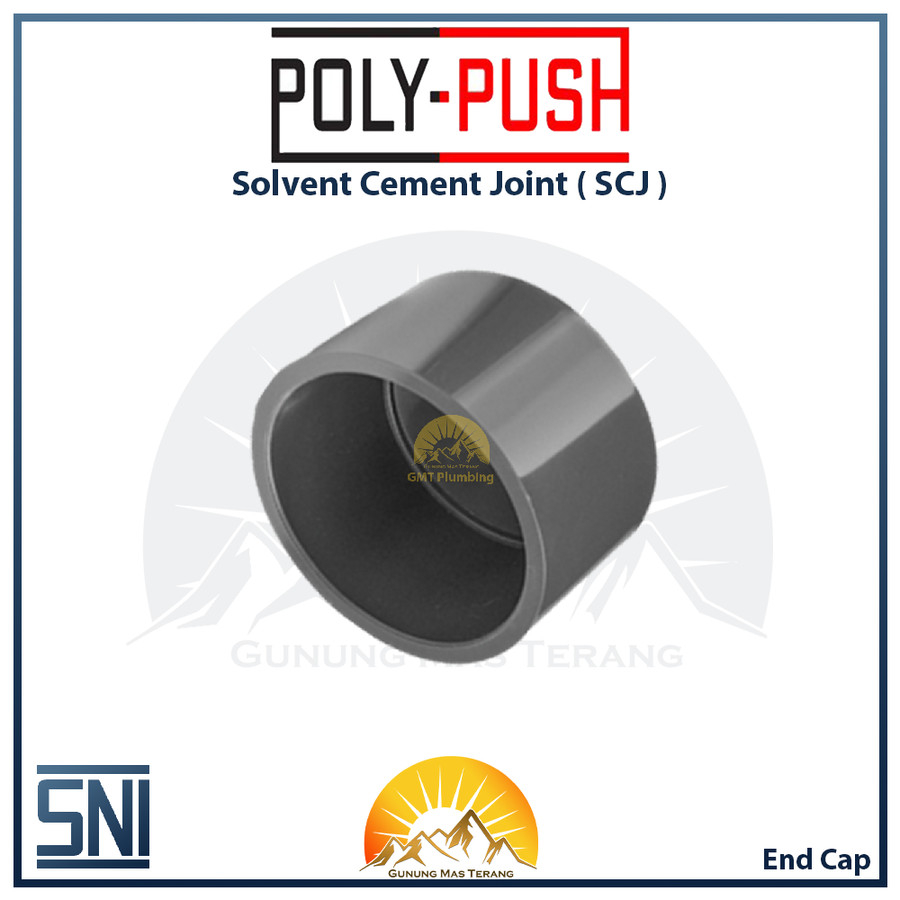Poly Push End Cap / Dop SCJ Glue 160 mm SNI PVC Pipe | Shopee Malaysia