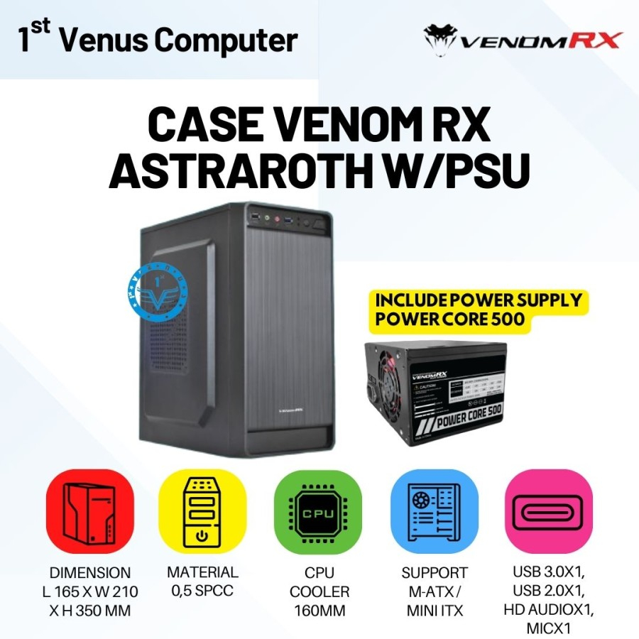 Venom RX Astaroth W/PSU / CASE43-VEN Casing | Shopee Malaysia