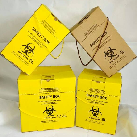 Medical Safety Box 5 Liter 8 Liter 12.5 Liter Medical Trash Can ...