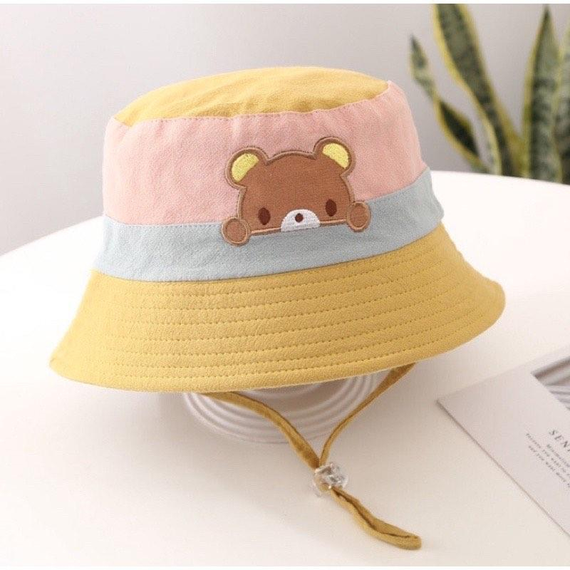 Three Color Combination Children's Bucket Hat, Free Name Embroidery ...