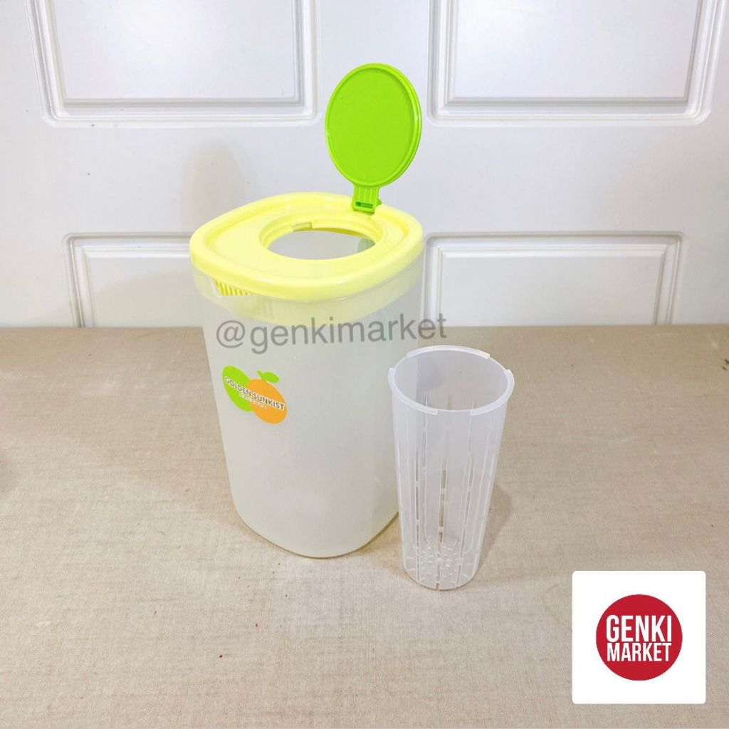 Golden Sunkist Drinking Water Teapot 2200ml Filter Water Teapot Genki ...