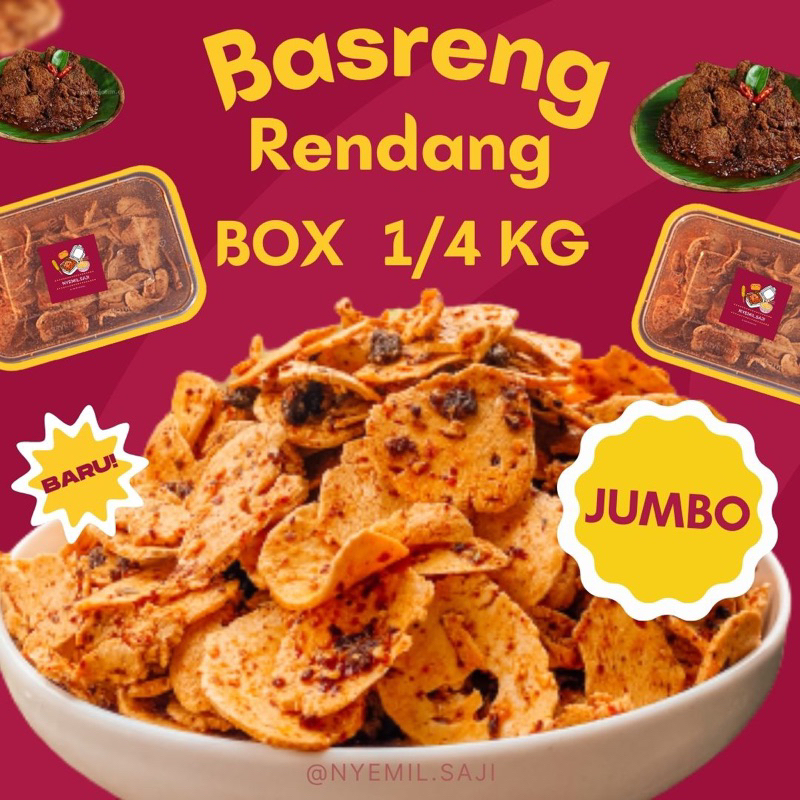 250 GRAM RENDANG BASRENG BOX | Shopee Malaysia