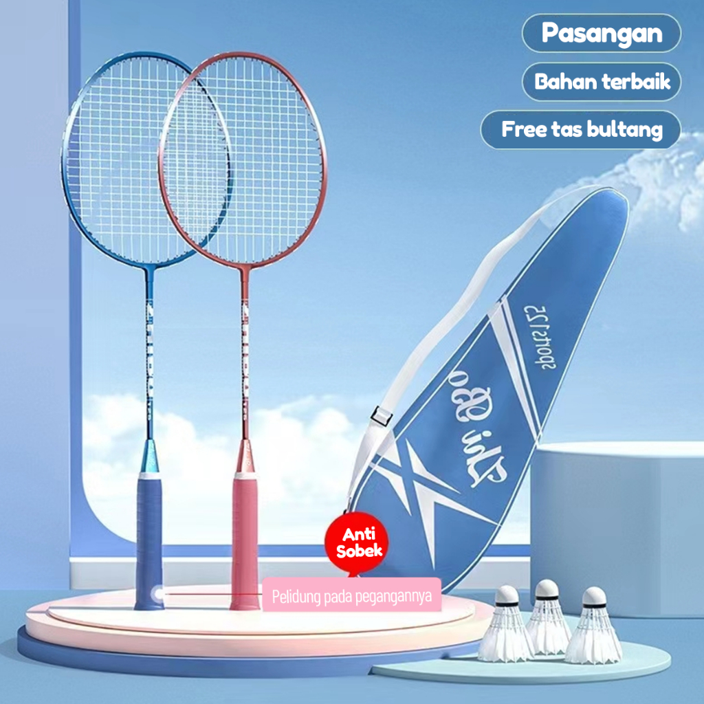 Badminton RACKET/ BADMINTON RACKET CONTAINS 2 FREE BAG/BADMINTON TANKS ...