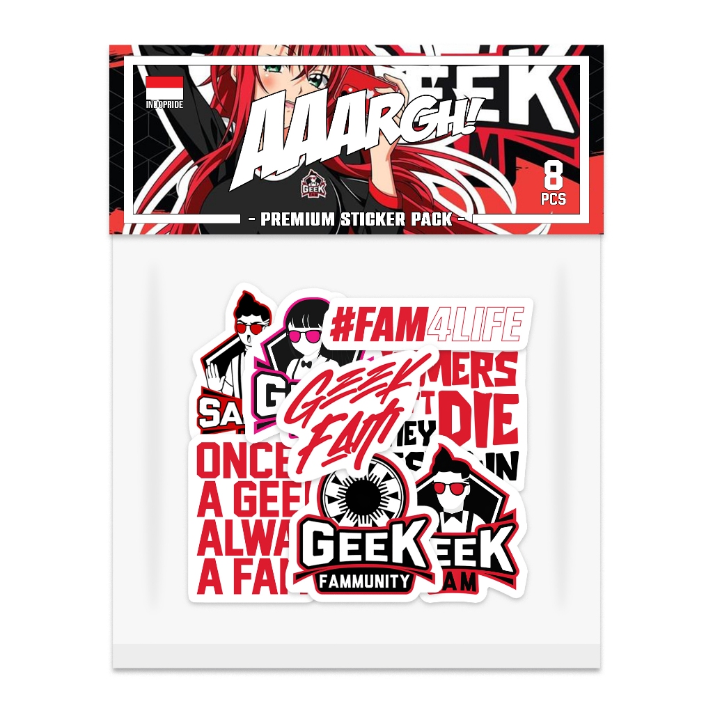 Geek FAM Sticker Pack vol. 1 (Once A Geek Always A Fam) | Shopee Malaysia
