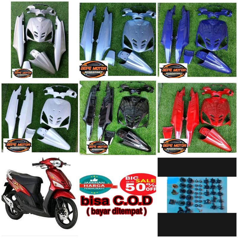 PUTIH MERAH HITAM !! Smooth Body YAMAHA MIO SPORTY MIO LAMA MIO 5TL ...
