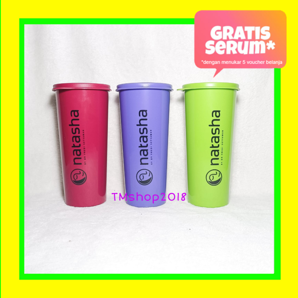 Natasha Skincare x Tupperware Water Bottle 470ml Drinking Bottle Original Tumbler Tumblr Cup ...