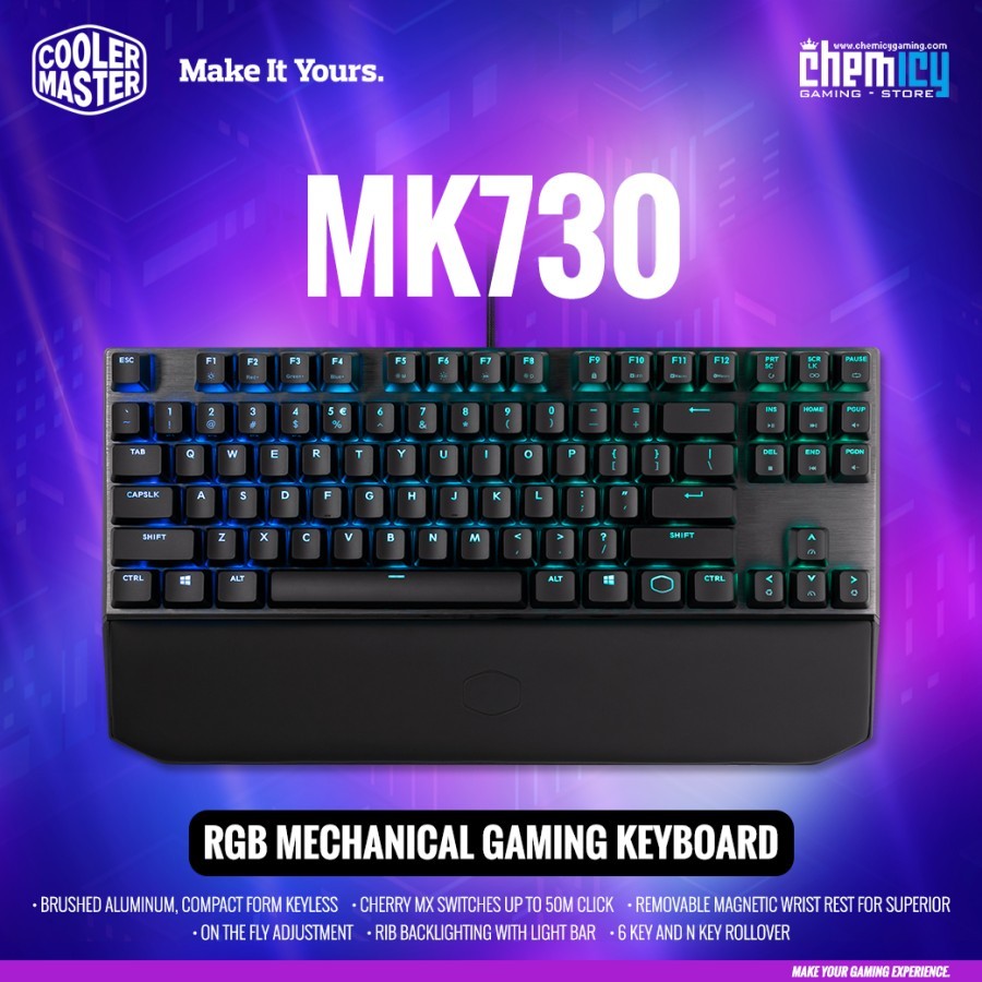 Cooler Master MK730/MK-730 RGB TKL Mechanical Gaming Keyboard | Shopee ...