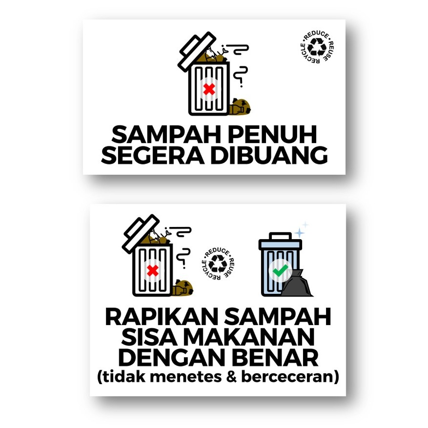 Garbage Sticker | Garbage Tidy Stickers | Full Garbage Stickers ...