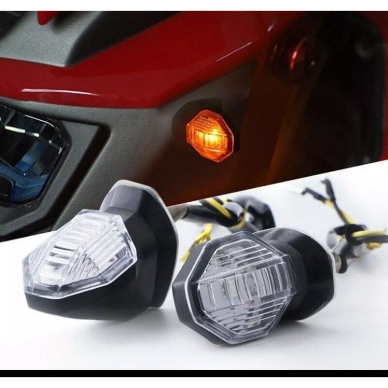 HIQUAL Variation Turn Signal Lights Cb150r Vario New Small Universal ...