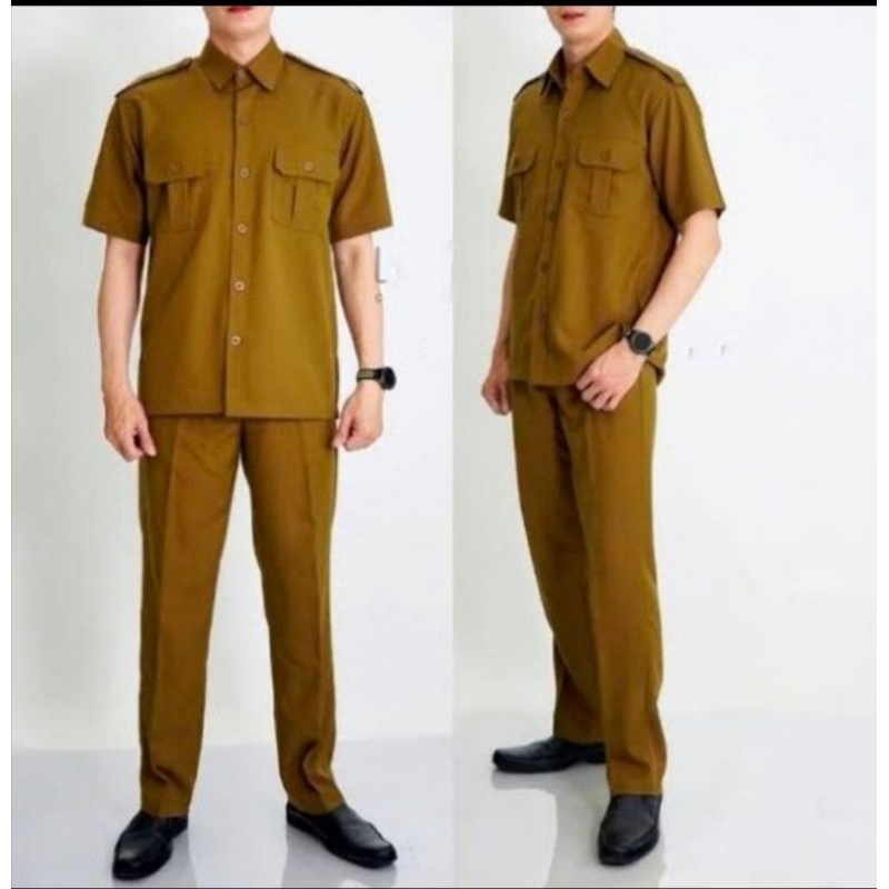 Ready Men's Old Government Uniform || Dki Service Clothes || Rank MODEL ...